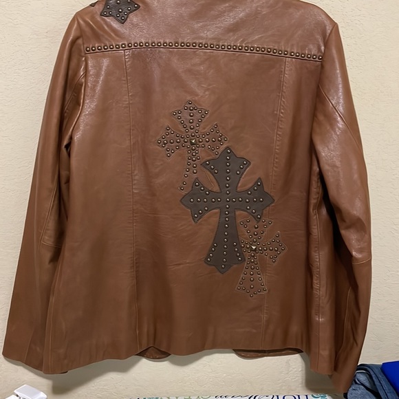 Reba | Jackets & Coats | Reba 0 Leather Studded Jacket | Poshmark